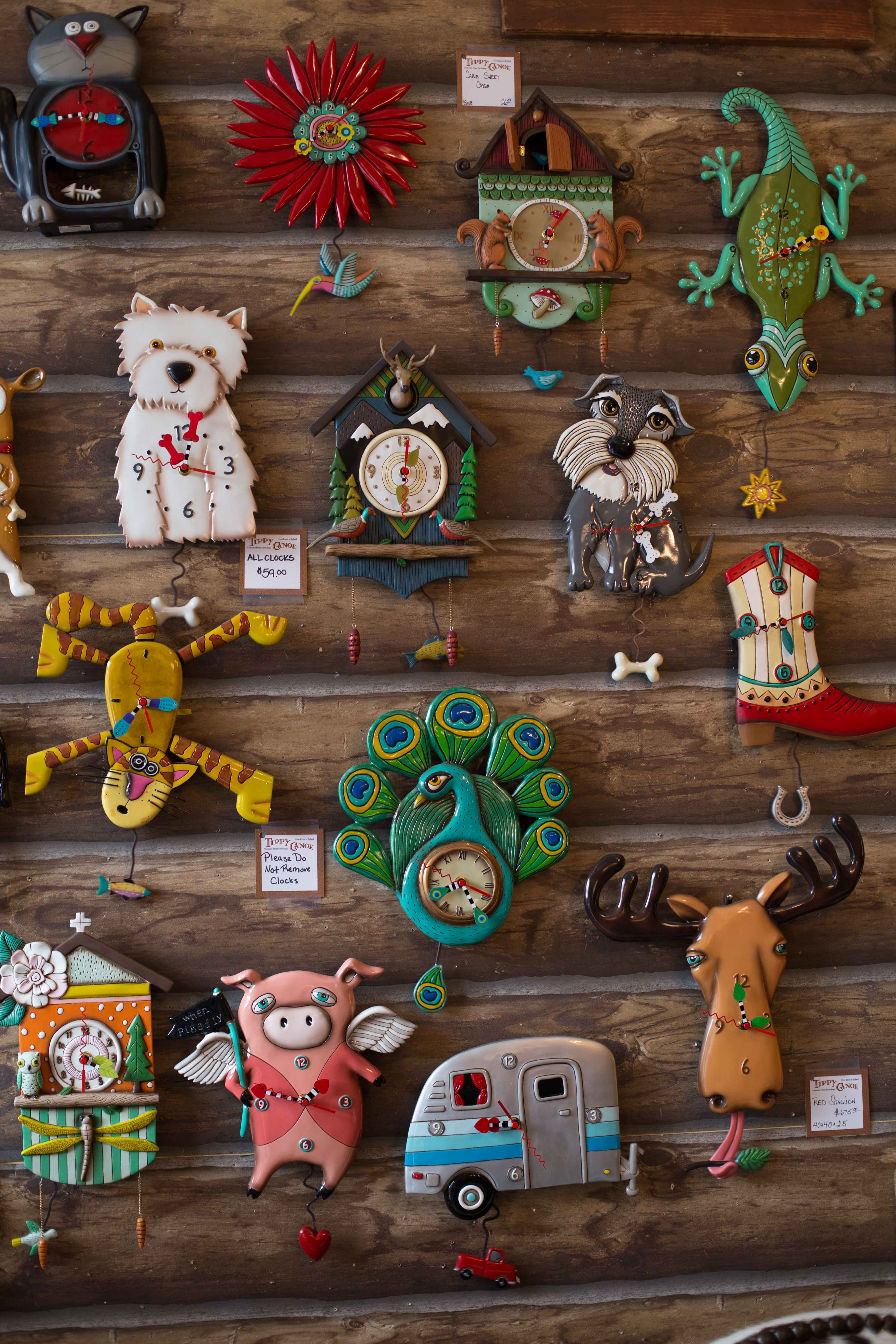 Clocks & Compacts | Wall Art | Tippy Canoe | Durango, CO