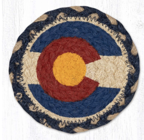 Colorado Flag Capitol Earth 5" Coaster – Tippy Canoe