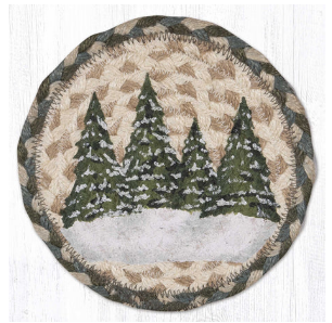 Christmas Village Trees Capitol Earth 5" Coaster – Tippy Canoe