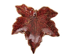 Red Maple Leaf Plate – Tippy Canoe