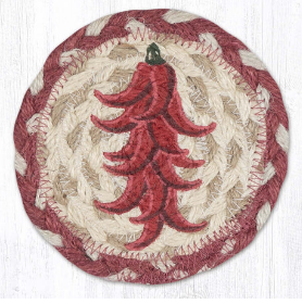 Chili Pepper Ristra Capitol Earth 5" Coaster – Tippy Canoe
