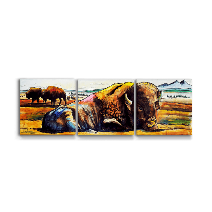 "American Buffalo" Metal Art (A3BX-1863BUFF) – Tippy Canoe