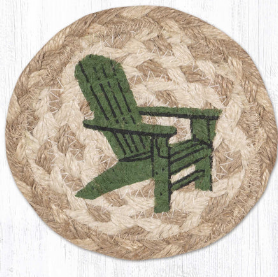 Green Adirondack Capitol Earth 5" Coaster – Tippy Canoe