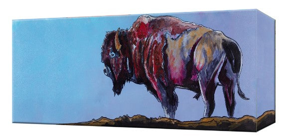 "The Edge" Buffalo Metal Art (A5BX-2395) – Tippy Canoe